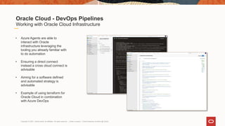 Oracle Cloud With Azure DevOps Pipelines | PPTX | Cloud Computing | Internet