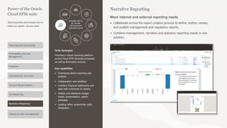 Oracle Cloud EPM Suite (financial planning, CAPEX planning and budgeting | PDF