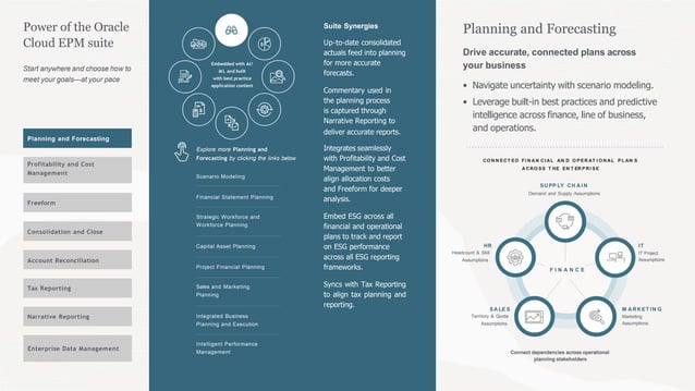 Oracle Cloud EPM Suite (financial planning, CAPEX planning and budgeting | PDF