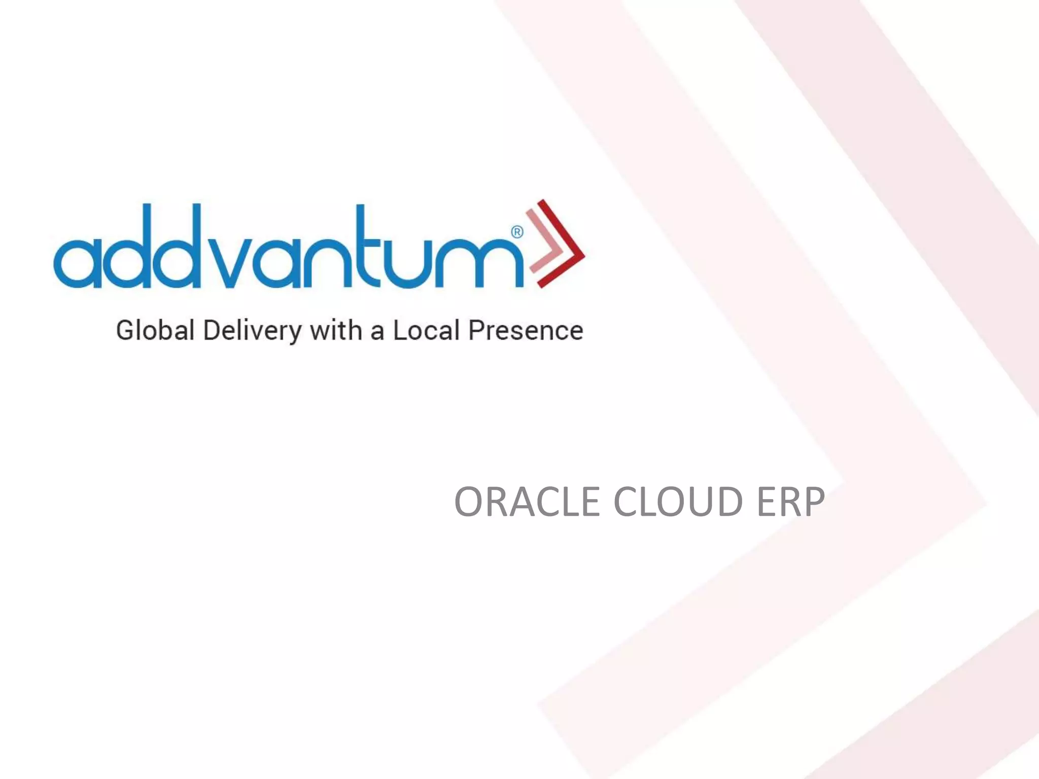 Oracle Cloud ERP Profile | PPTX | Cloud Computing | Internet
