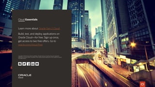 Oracle Cloud Essentials | PDF | Databases | Computer Software and Applications