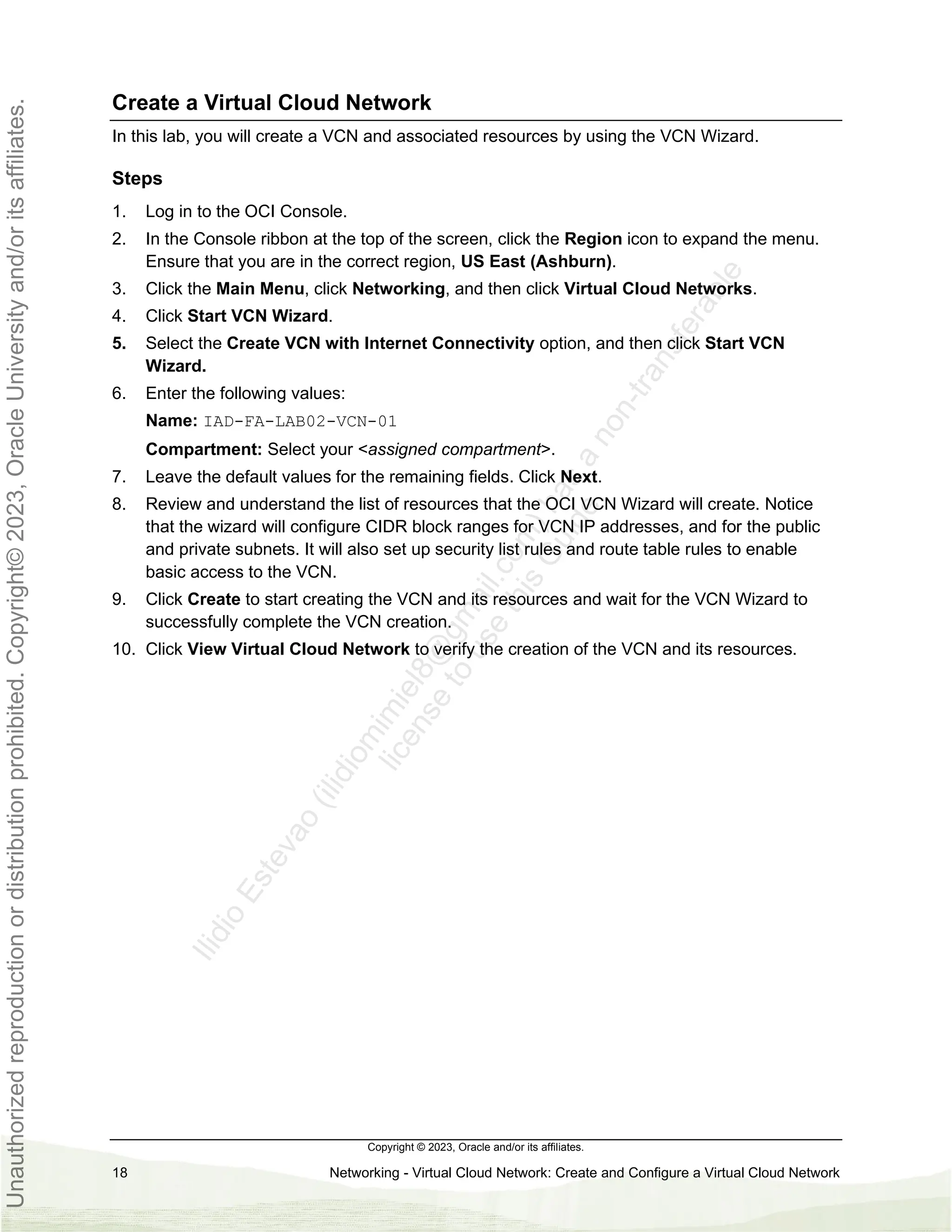 Oracle Cloud Infrastructure Foundations Associate Hand On Pdf