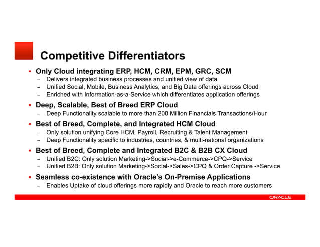 Oracle Cloud Overview | PPT