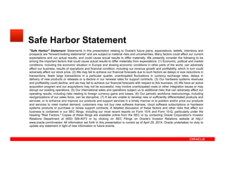 Oracle Cloud Overview | PDF