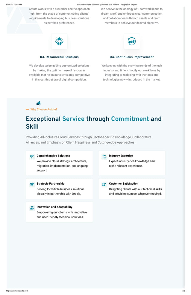 Astute Business Solutions Oracle Cloud Partner Pdf