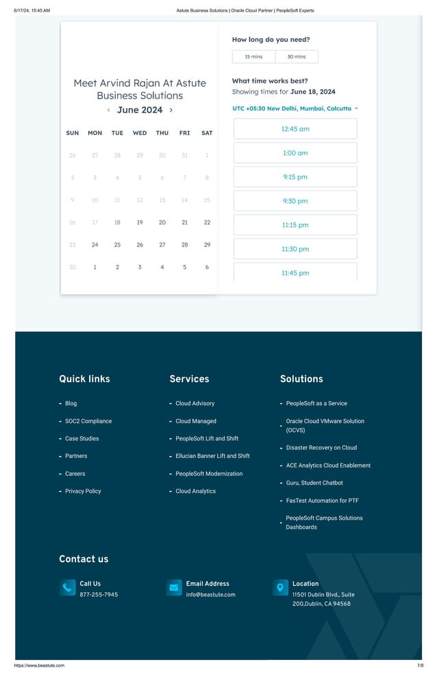 Astute Business Solutions Oracle Cloud Partner Pdf