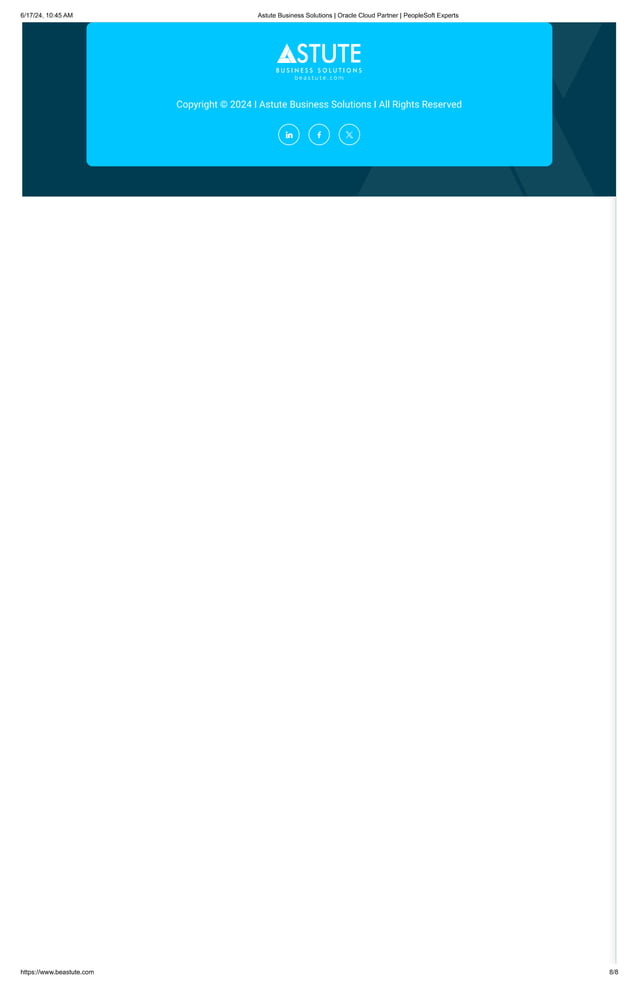 Astute Business Solutions Oracle Cloud Partner Pdf