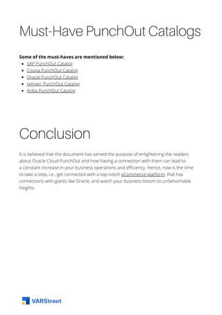 Oracle Cloud PunchOut Explained | PDF