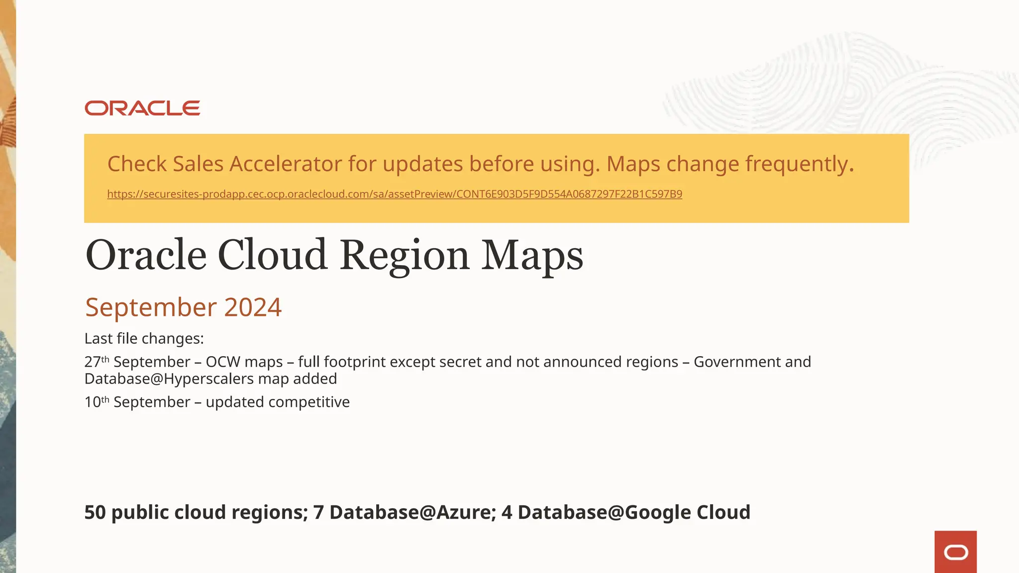 Oracle Cloud Regions for OCI - Region Map Slides.pptx