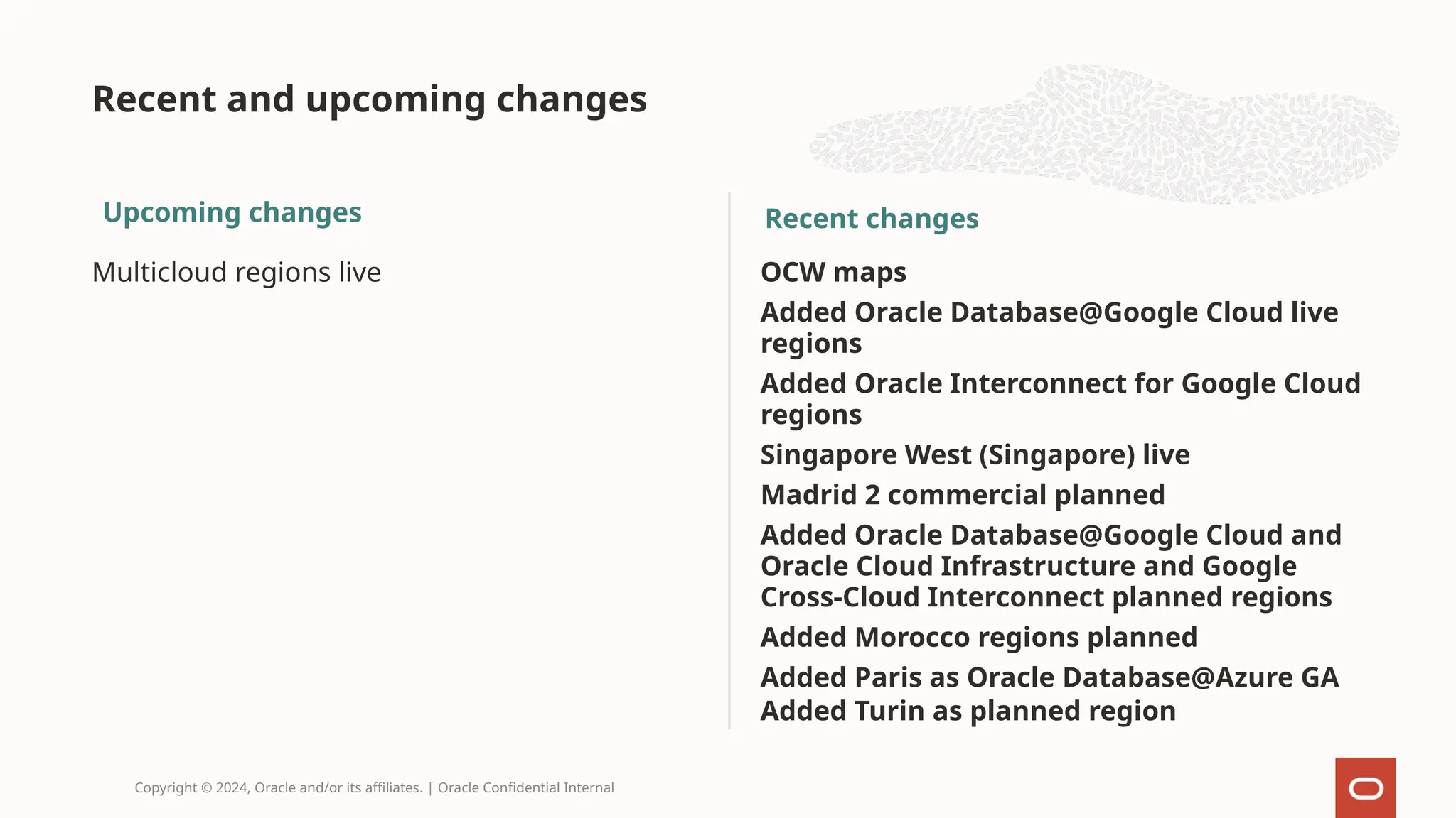Oracle Cloud Regions For Oci Region Map Slides Pptx Cloud Computing