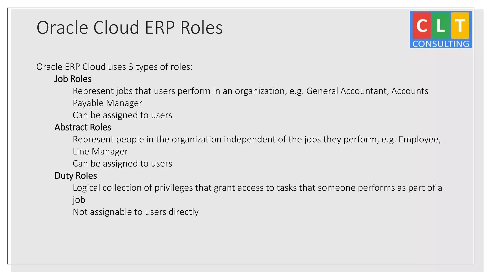 Oracle Cloud Security User Security Roles Access Control And More