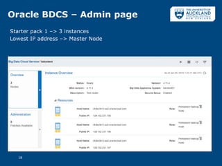 Oracle Big Data Cloud service | PPTX