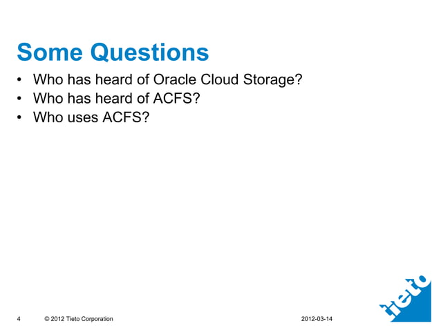 Oracle cloud storage and file system | PPT