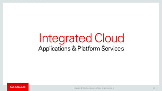 Oracle Cloud PaaS & IaaS：2018年11月度サービス情報アップデート | PDF