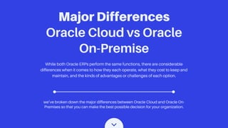 Oracle On-Prem and Cloud: The Major Differences | PDF