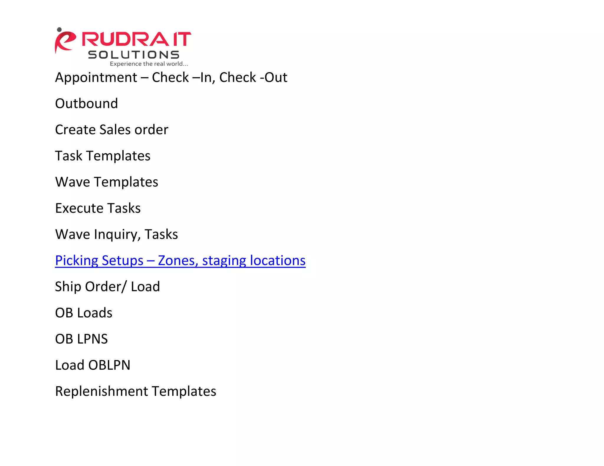 Oracle Cloud WMS Logfire online Training | PDF