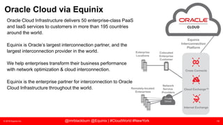 Optimizing Oracle Cloud Infrastructure through Interconnection | PPT