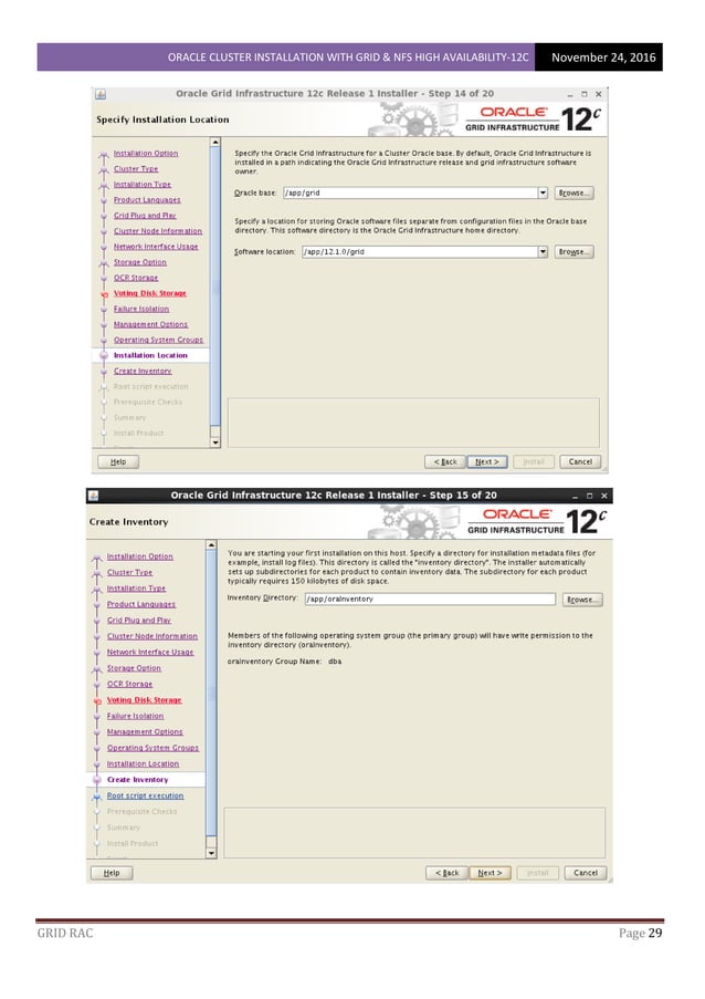 Oracle Cluster Installation With Grid And Nfs Pdf