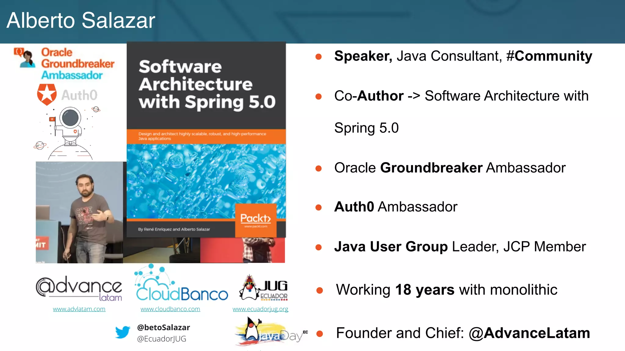 Oracle Code One San Francisco - Monolith to microservices | PPT