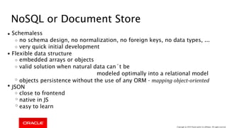 MySQL Document Store (Oracle Code Warsaw 2018) | PDF