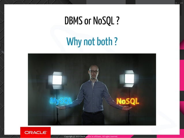 Oracle Code Roma: NoSQL + SQL = MySQL | PPT