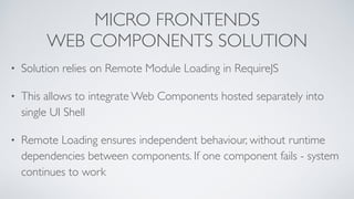 Microservice Approach for Web Development with Micro Frontends | PPT