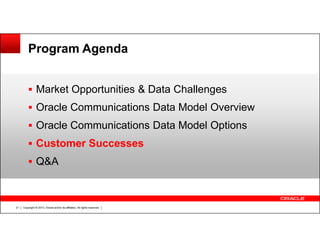 Oracle communications data model product overview | PPT