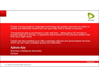 Oracle communications data model product overview | PPT