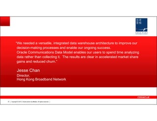 Oracle communications data model product overview | PPT