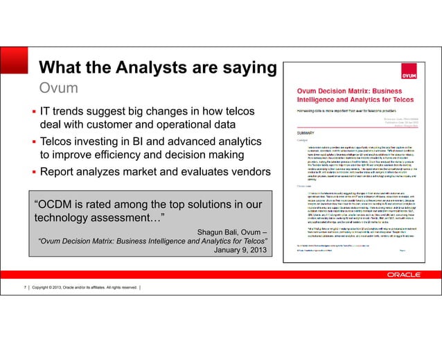 Oracle communications data model product overview | PPT