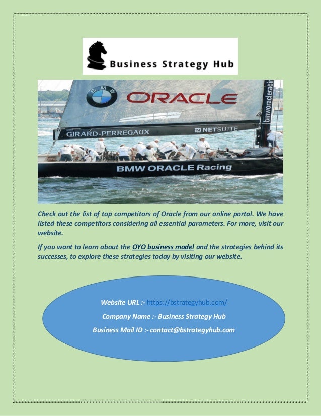 Oracle Competitors - Bstrategyhub.com