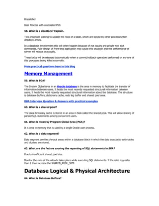 Oracle concepts and architecture | PDF