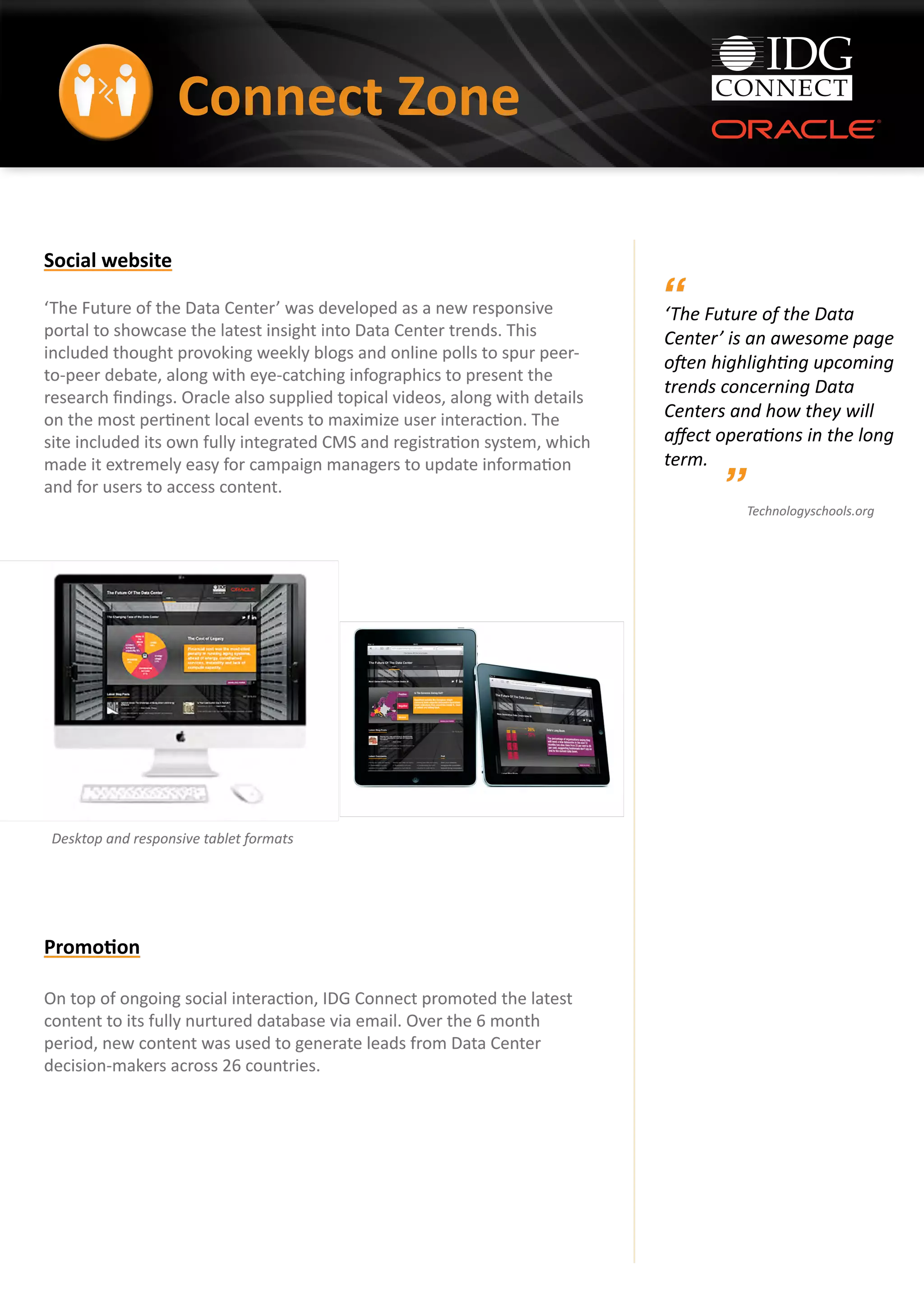 Oracle connect zone case study | PDF
