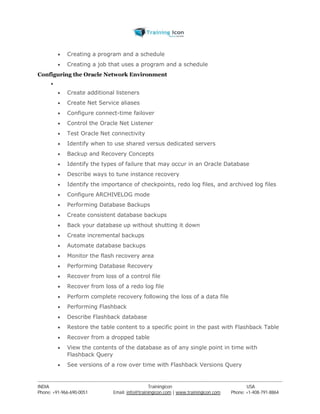 Oracle core dba online training | PDF