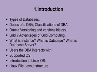 Oracle core dba online training | PPTX | Operating Systems | Computer Software and Applications