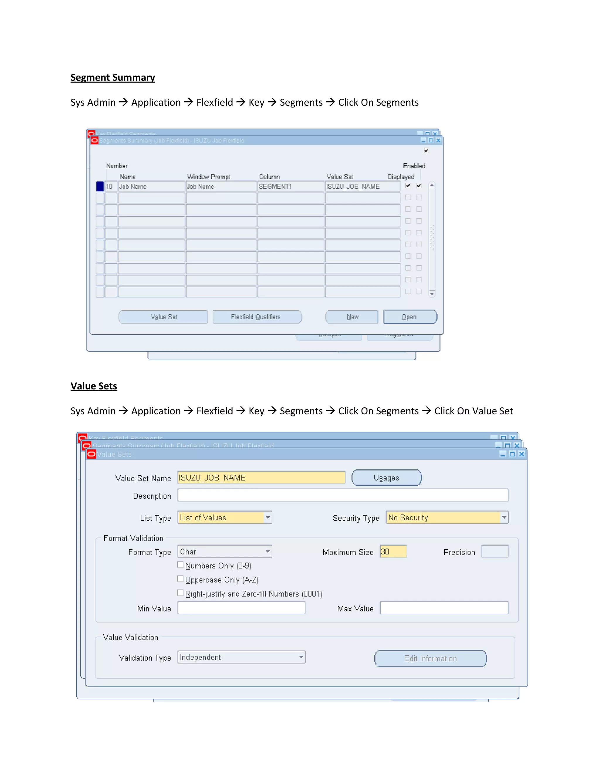 Oracle Core HR with Screen Shots | DOCX