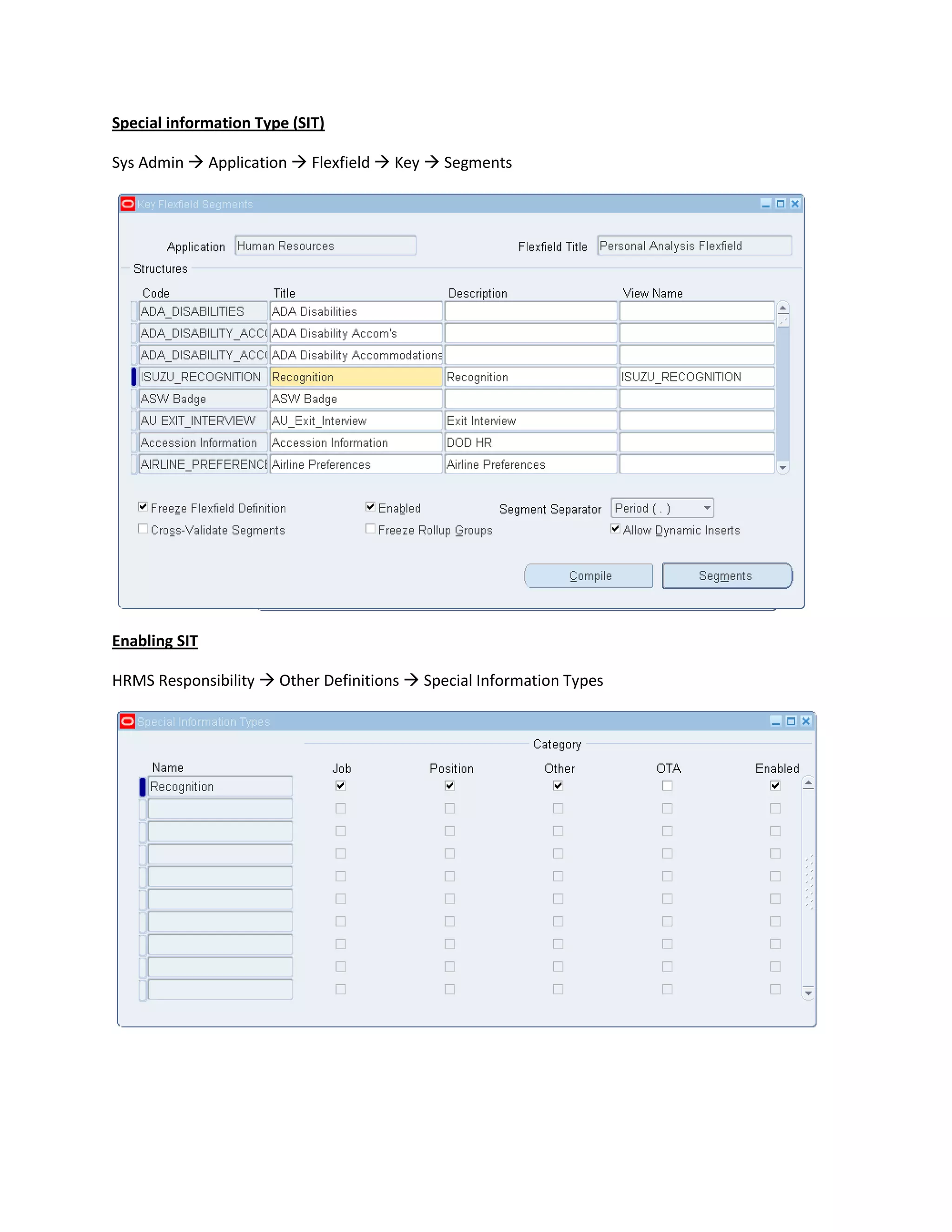 Oracle Core HR with Screen Shots | DOCX