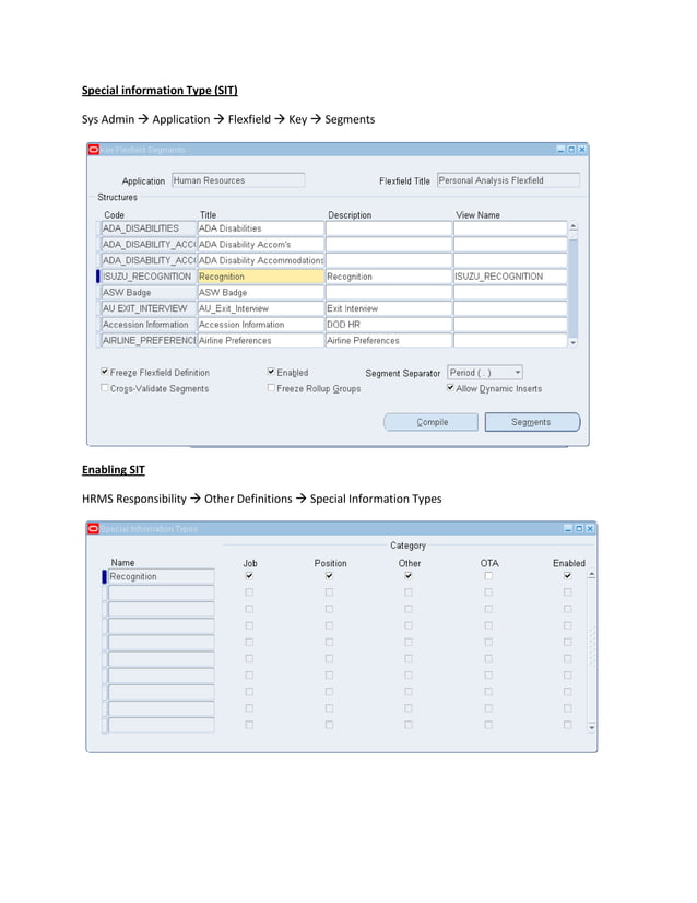Oracle Core HR with Screen Shots | DOCX | Human Resources | Business