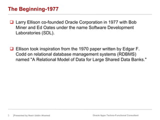 Oracle Corporation: At a glance | PPTX