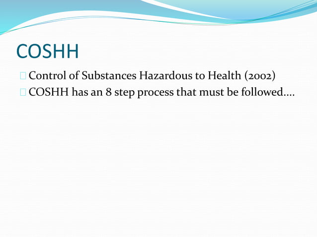 Oracle COSHH & PPE | PPT