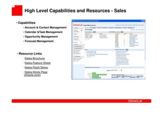 Oracle CRM on Demand | PPT