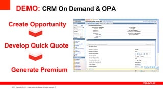 Oracle CRM On Demand Product Strategy And Roadmap | PPT
