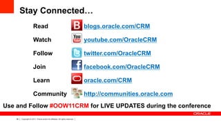 Oracle CRM On Demand Product Strategy And Roadmap | PPT
