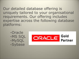 Oracle database services | PPT