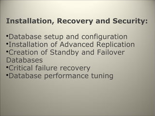 Oracle database services | PPT