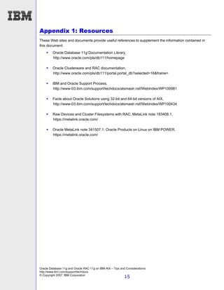 Oracle database 11g_and_oraclerac11g_on_ibm | PDF