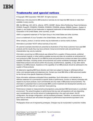 Oracle database 11g_and_oraclerac11g_on_ibm | PDF