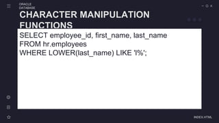 Oracle Database 11 Number Functions.potx