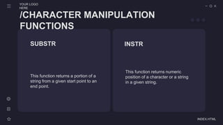 Oracle Database 11 Number Functions.potx