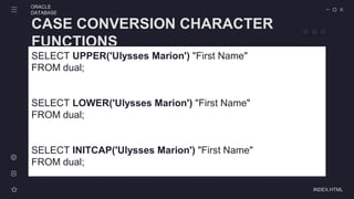 Oracle Database 11 Number Functions.potx